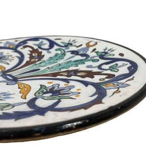 Vintage Middle Eastern Plate Dish Bowl Pottery Clay Arabian Theme ...