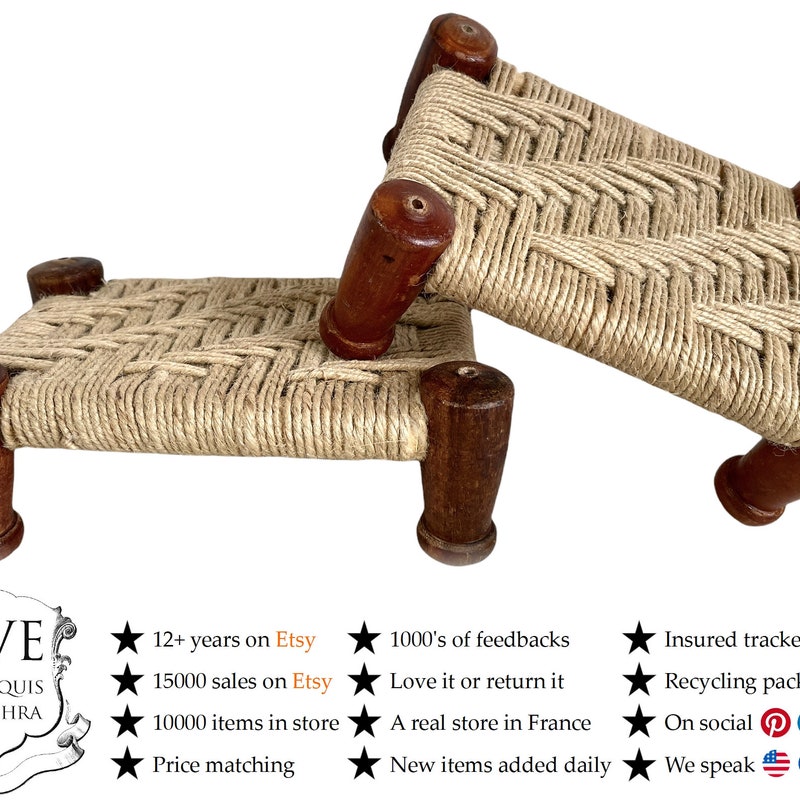 Woven Stool - Etsy