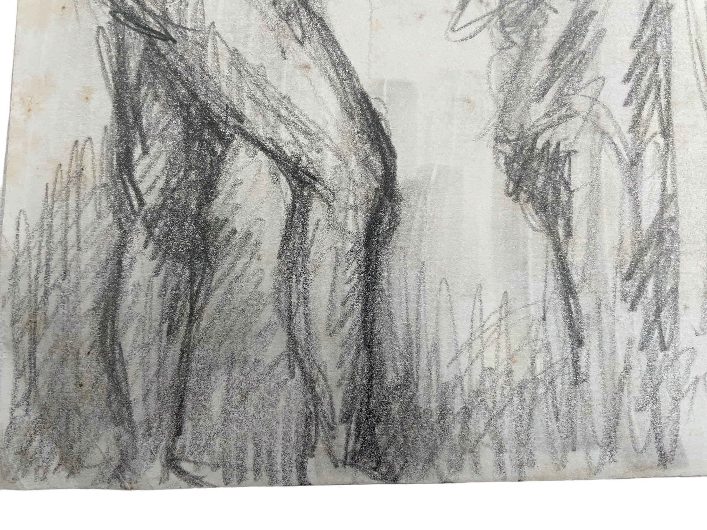 Vintage French Pencil Drawing Sketch Study Crocky Portrait on - Etsy