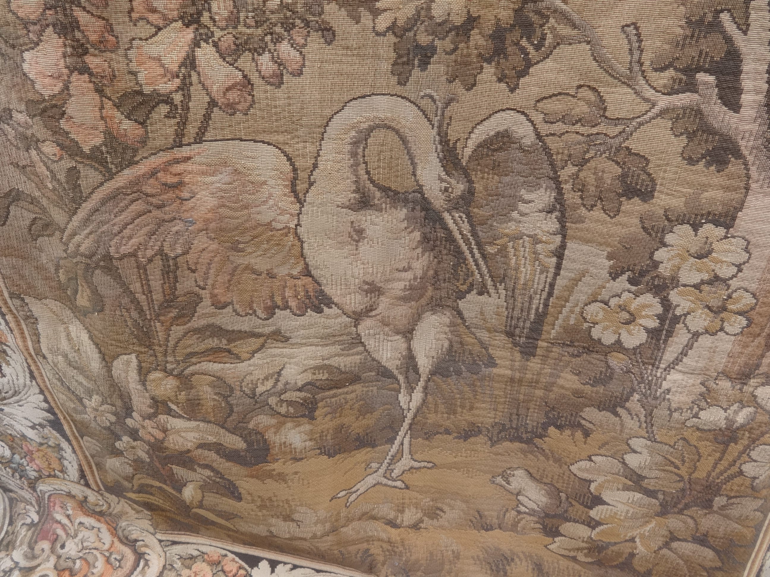 Antique French Chateau Long Large Wall Hanging Tapestry Tapestries ...