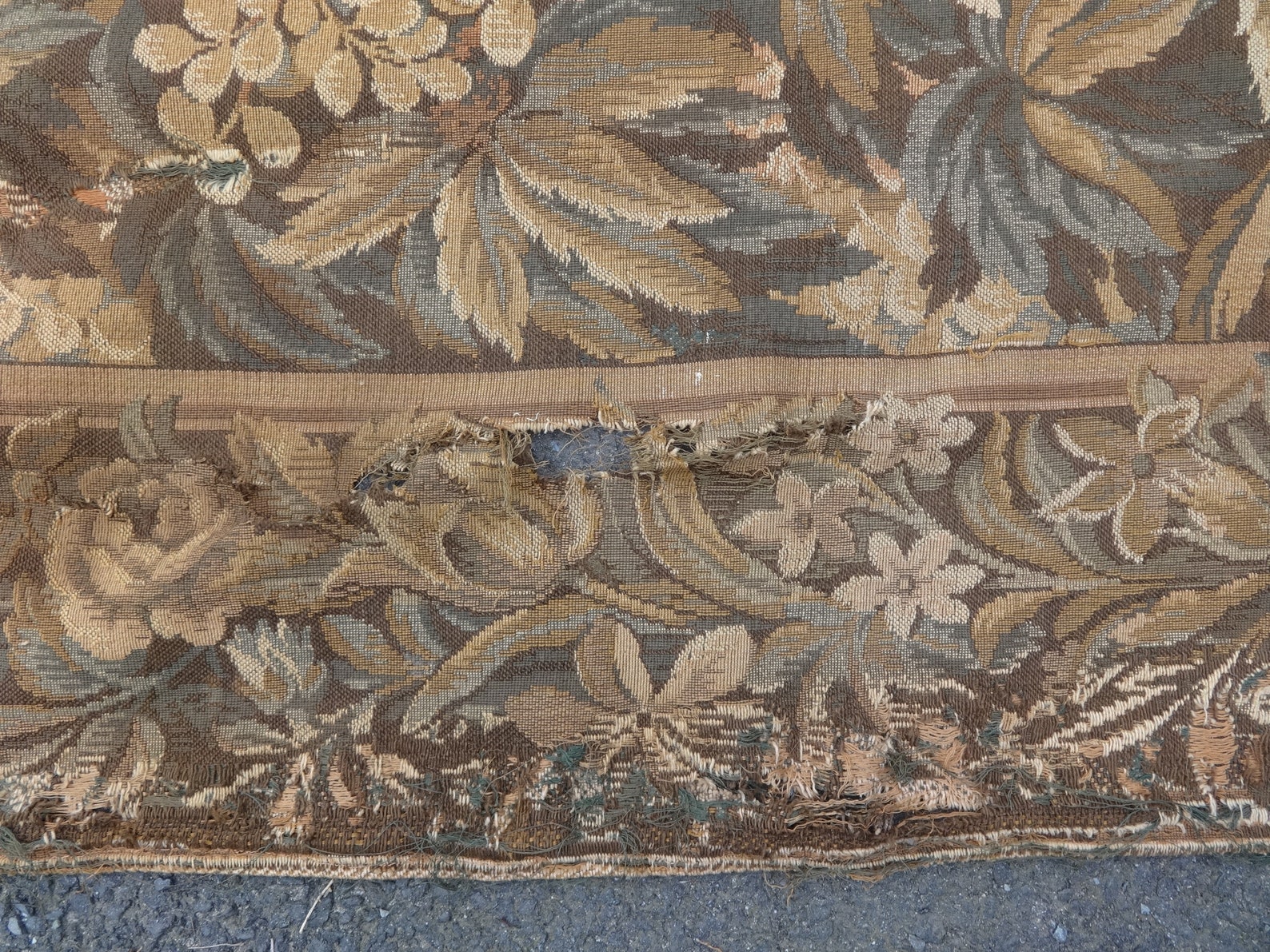 Antique French Chateau Extra Long Large Wall Hanging Tapestry ...