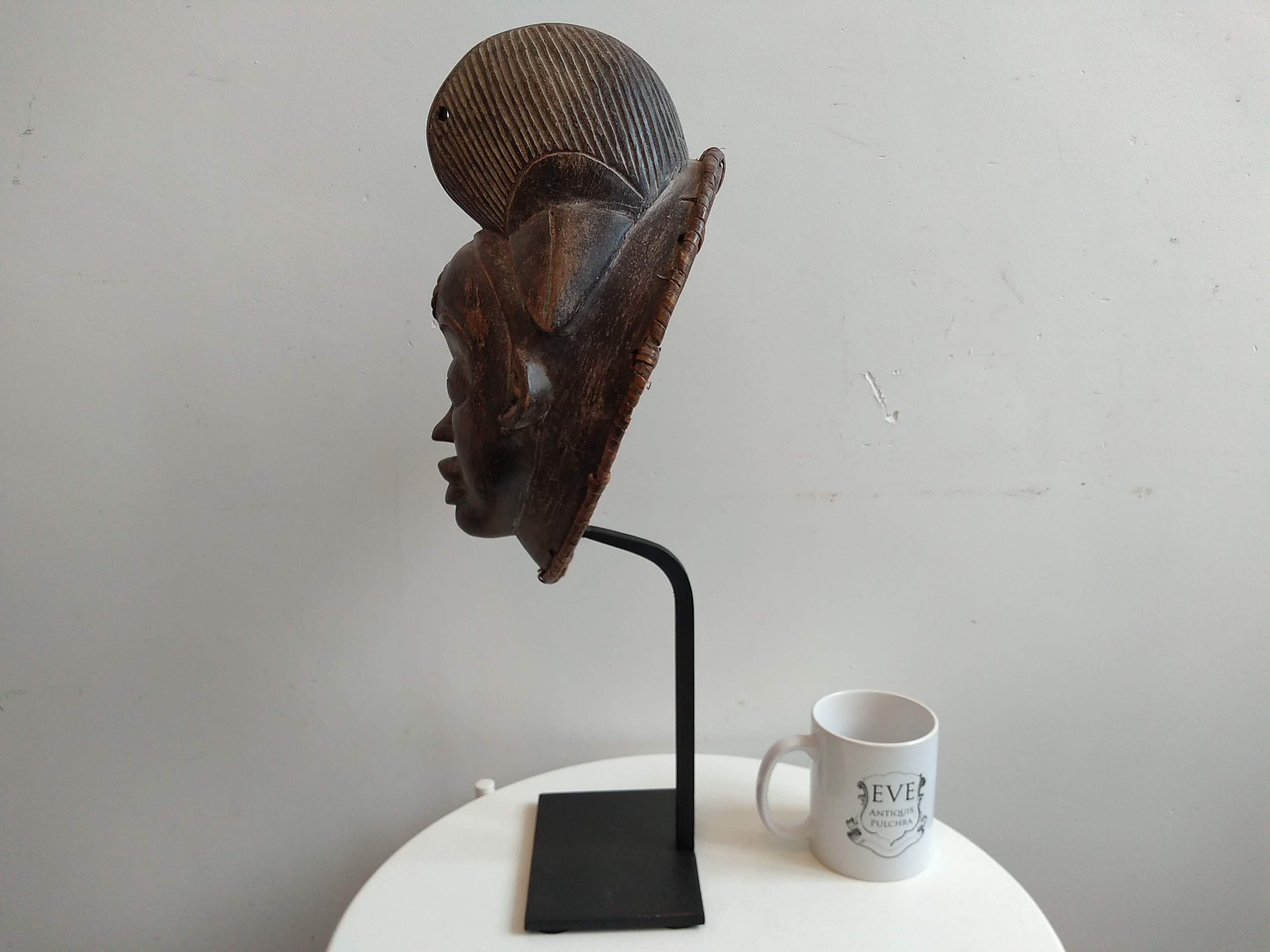 Vintage African Wooden Mask Hanging Wall Hanging Decor Carved | Etsy