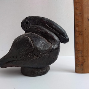Antique Pre-colombian Pottery Clay Pelican Statue Figurine Ornament ...