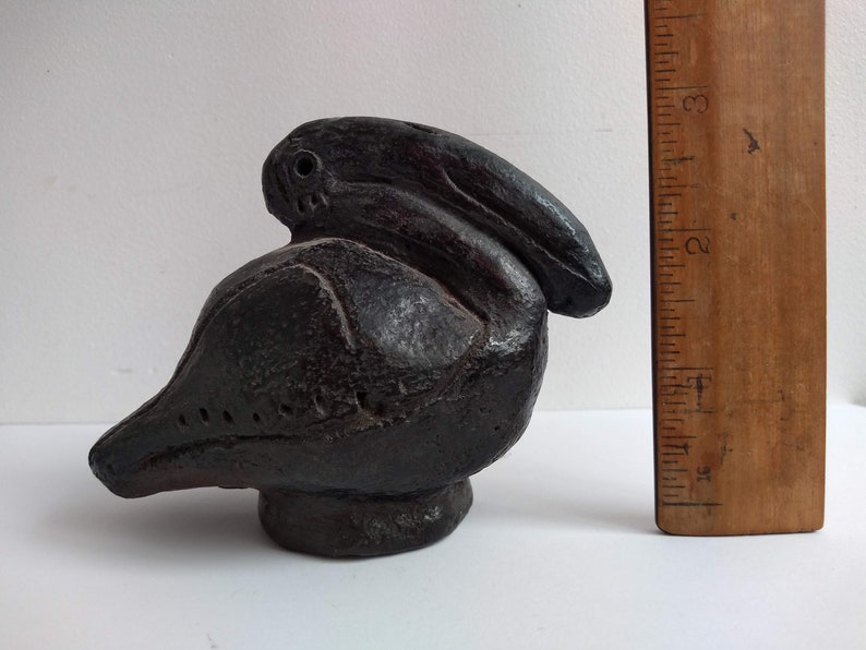 Antique Pre-colombian Pottery Clay Pelican Statue Figurine Ornament ...