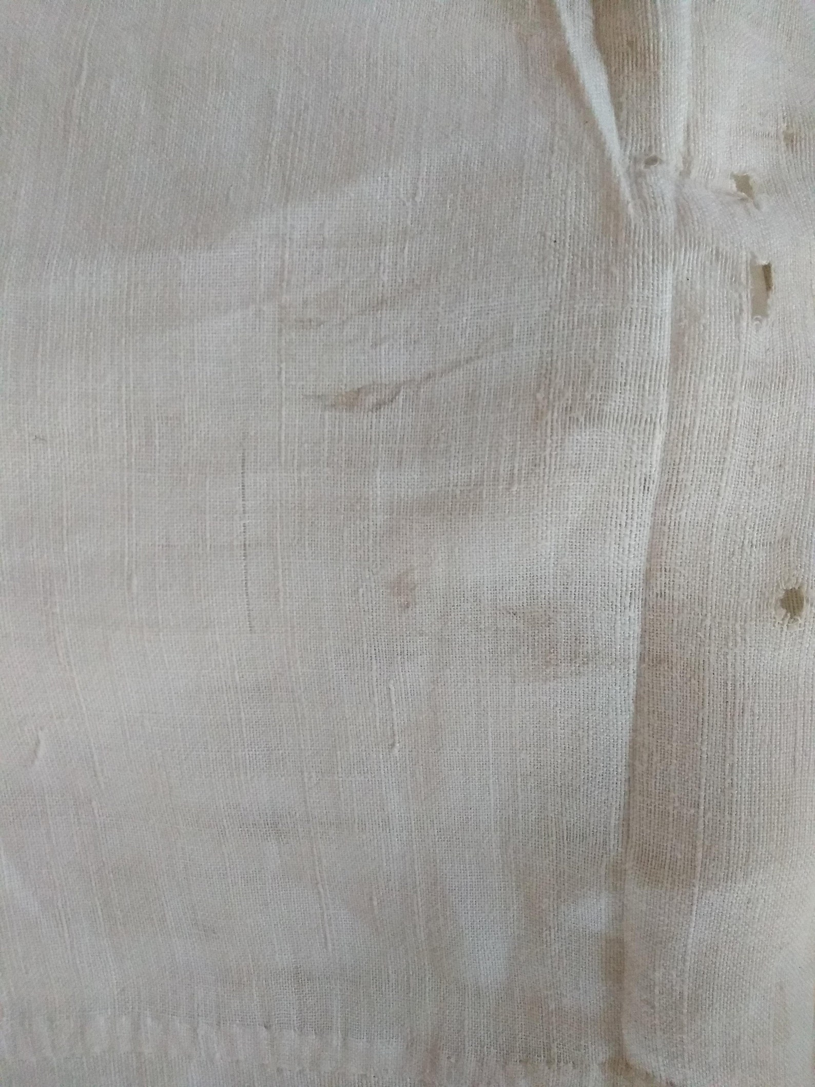 Antique French White Patchwork Linen Sheet XL Farmersheet Natural Eco ...