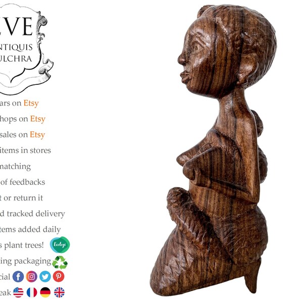 African Lady Carving - Etsy