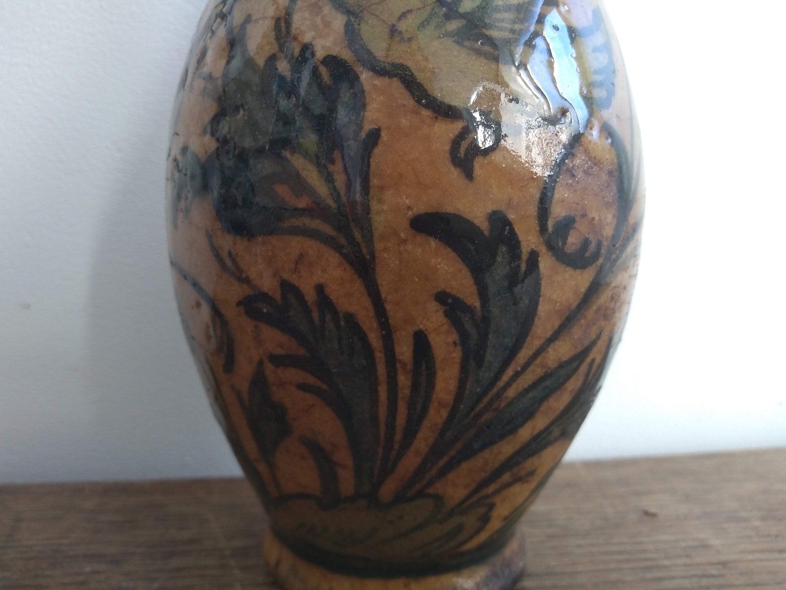 Antique Middle Eastern Pottery Stoneware Stork Heron Decorated - Etsy