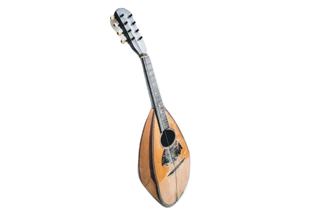 Vintage French Wood Hand Made Mandolin Stringed Musical Instrument ...