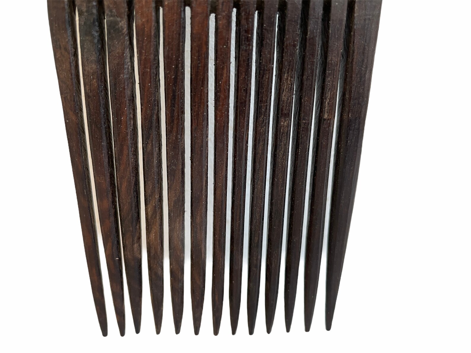 Vintage African Hair Comb Hair Afro Pick Detailed Carved Wood Primitive ...