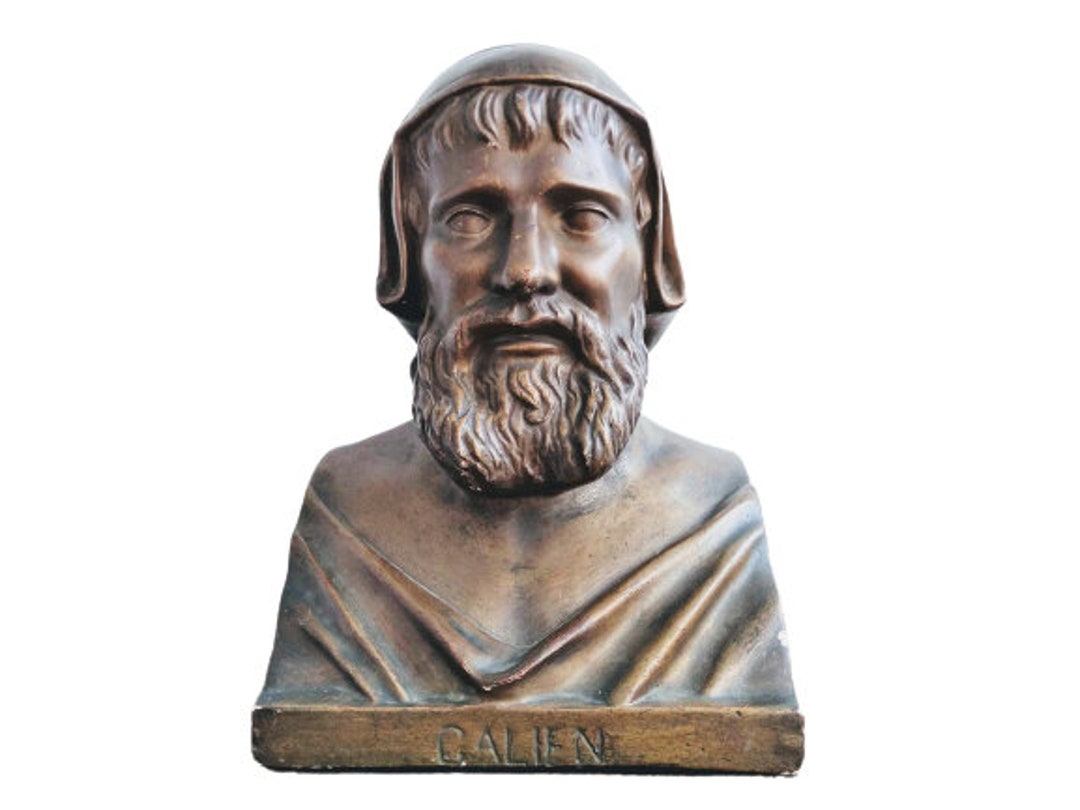 Antique French Larger Than Lifesize Head Bust of Claude Galien Medicine ...
