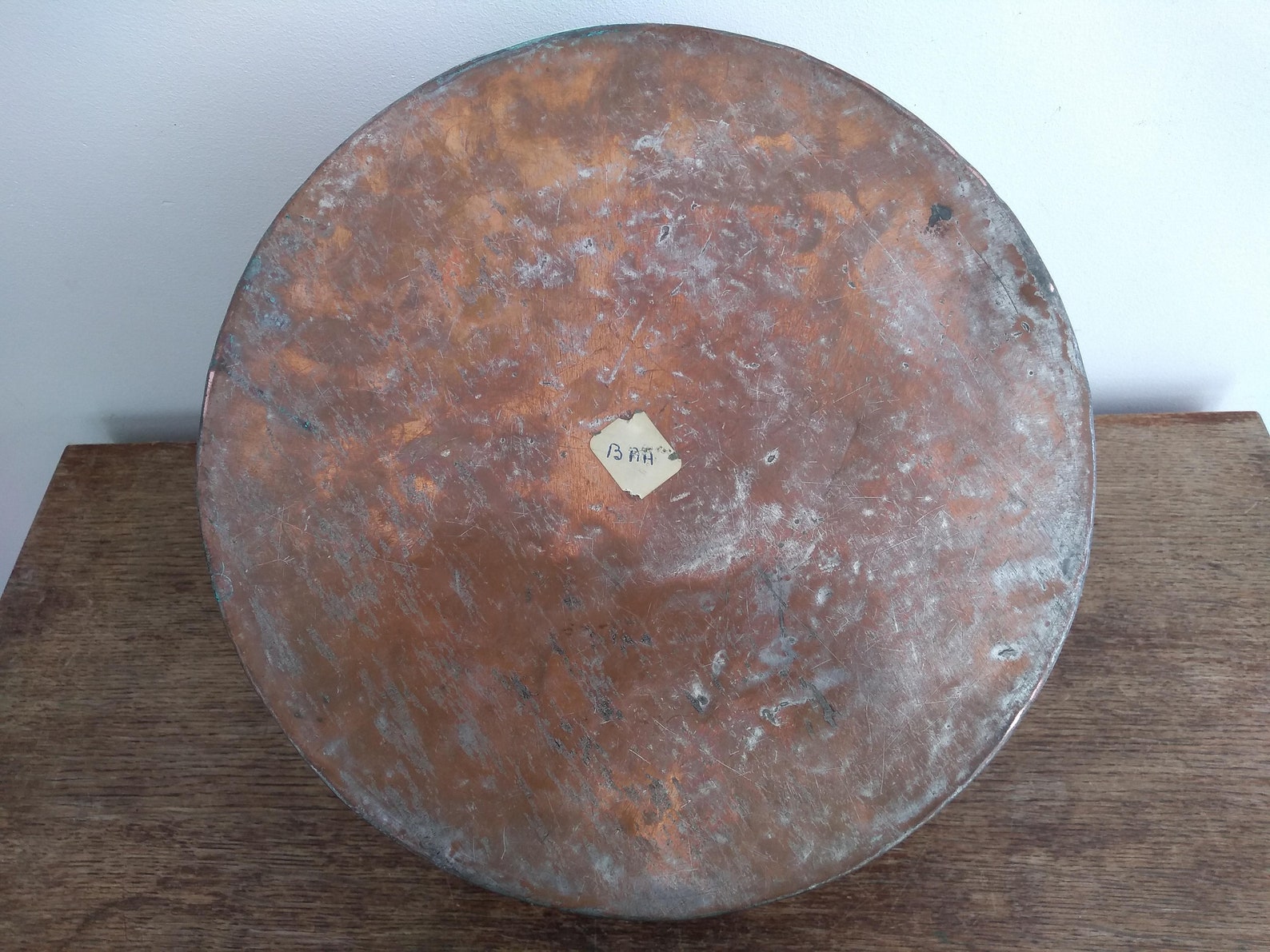 Antique Indian Copper Betal Nut Pandan Chapati Roti Dabba Bread Storage ...