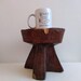 Vintage African Arabian Bedouin Desert Wooden Wood Small Milking Stool ...