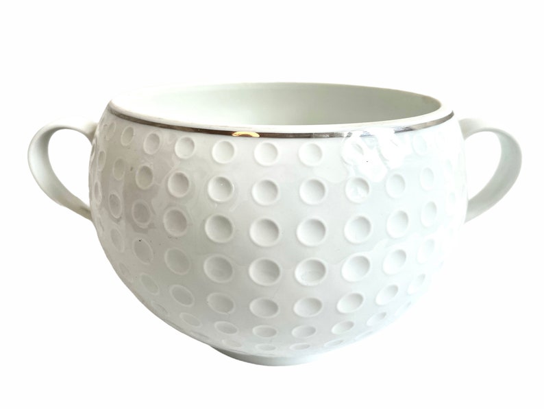 Vintage German White Ceramic Arzberg Golf Ball Pot Jar Vase - Etsy