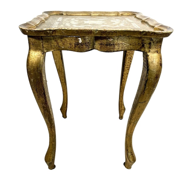 Gold Side Table - Etsy