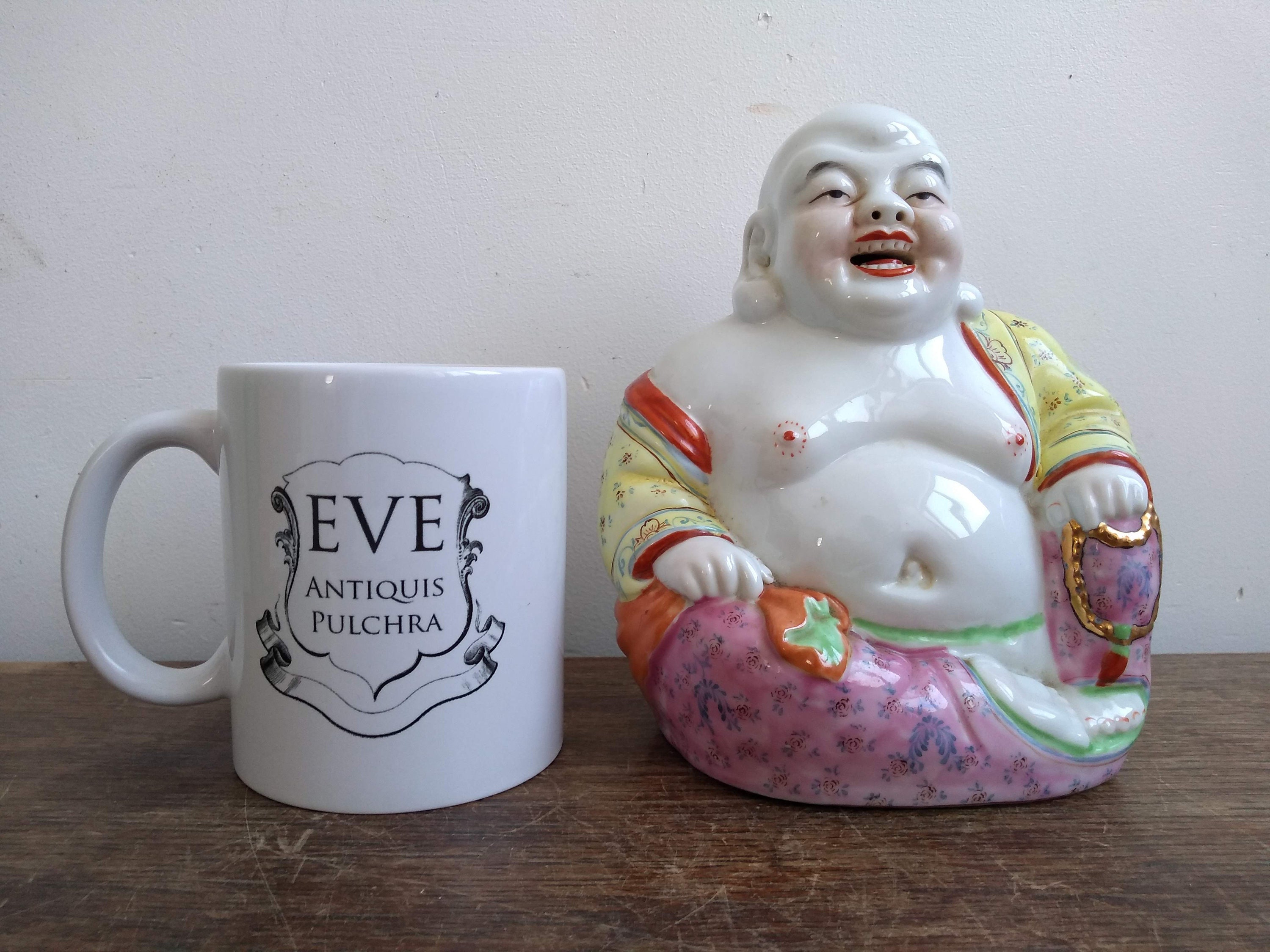 Vintage Chinese Jing De Zhen Famille Rose Laughing Buddha With | Etsy