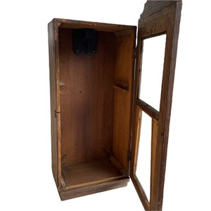 Antique French Wooden Clock Case Brown Natural Wood Wall Hanging ...