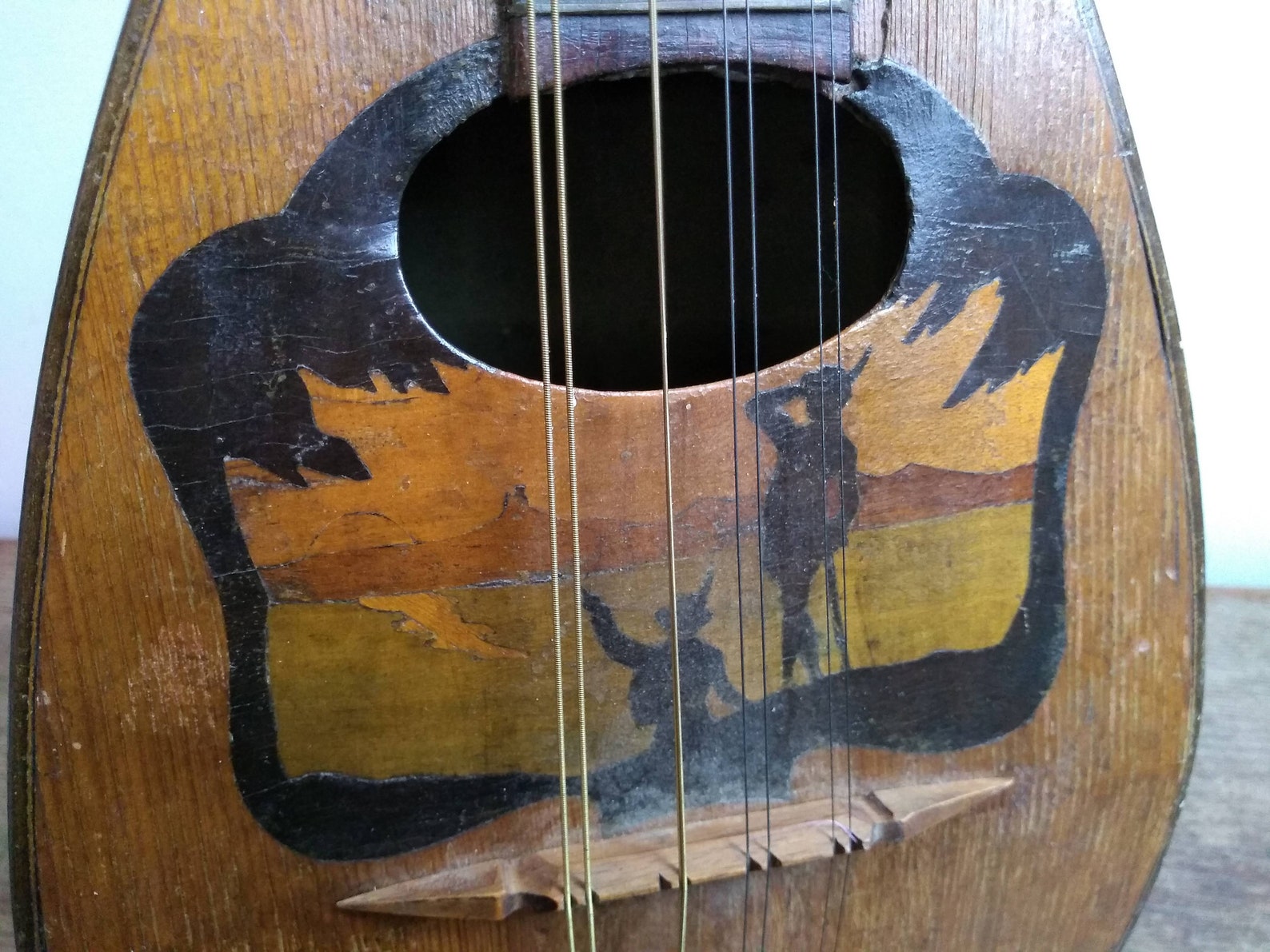 Vintage French Wood Hand Made Mandolin Stringed Musical - Etsy