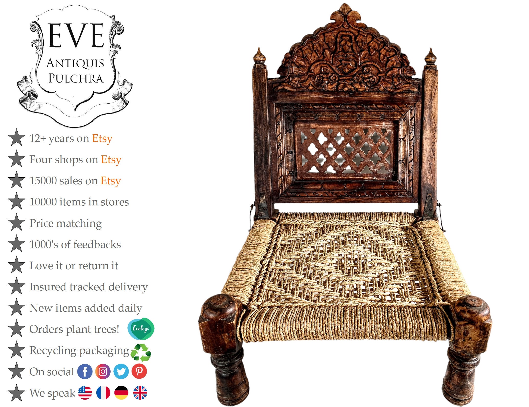 Indian wedding chairs - Etsy Nederland