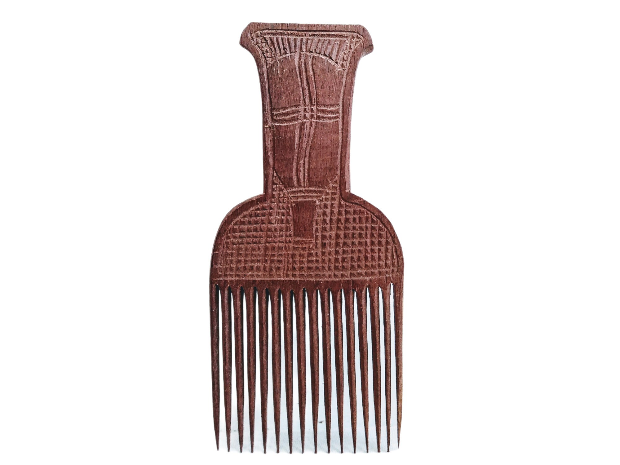 Vintage African Comb Afro Pick Wood Hair Primitive Sculpture - Etsy
