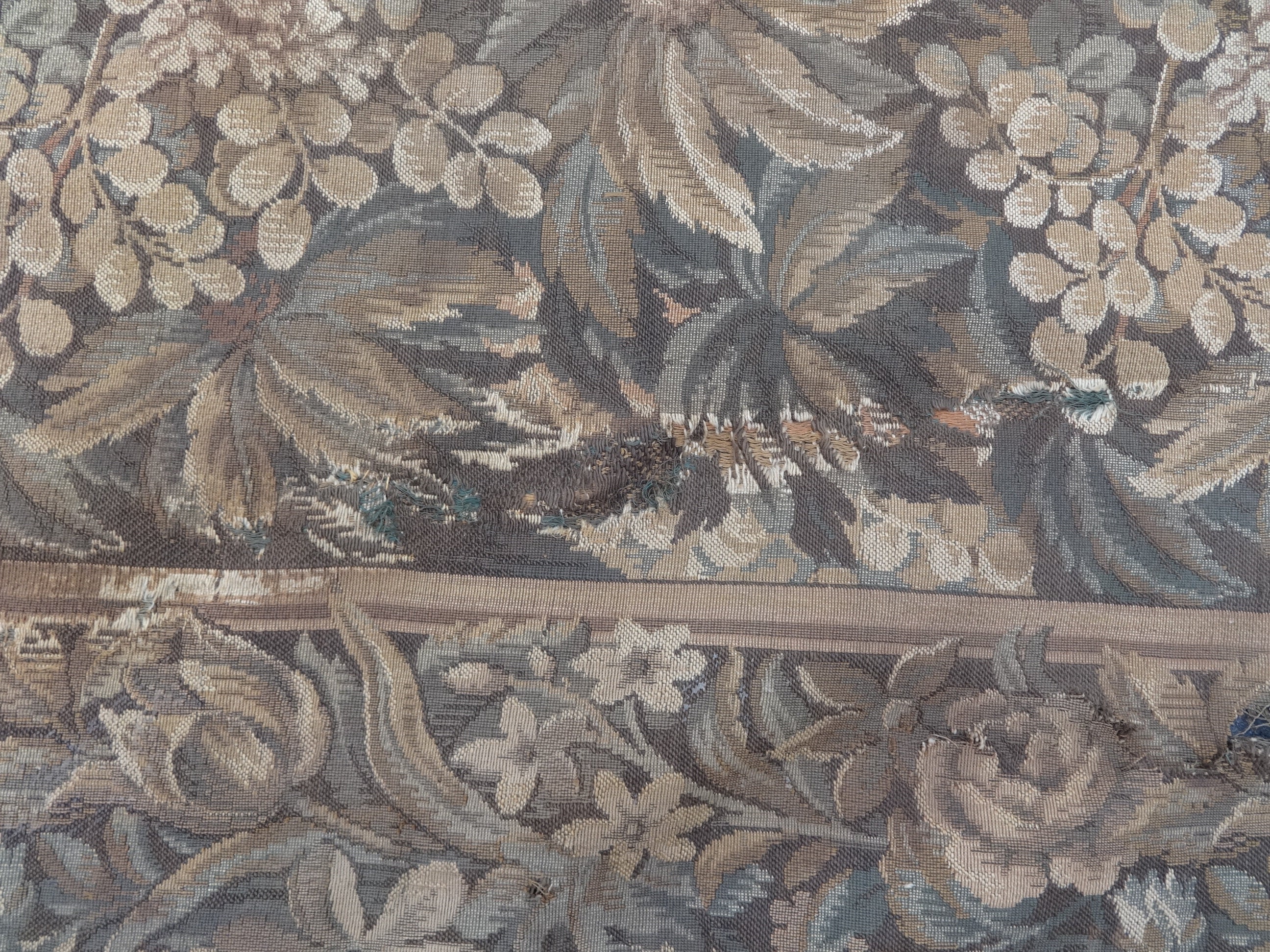 Antique French Chateau Extra Long Large Wall Hanging Tapestry ...