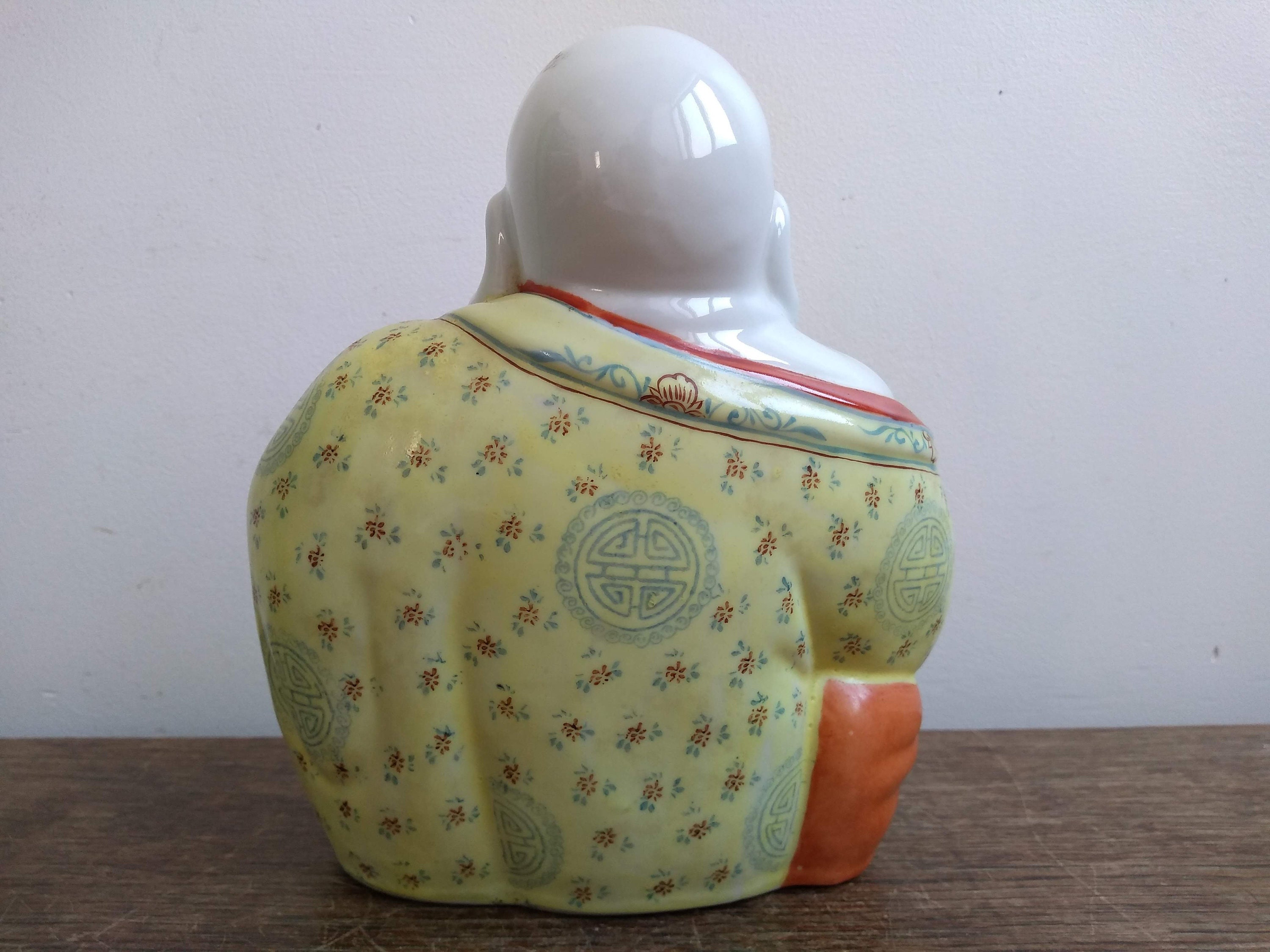 Vintage Chinese Jing De Zhen Famille Rose Laughing Buddha With | Etsy