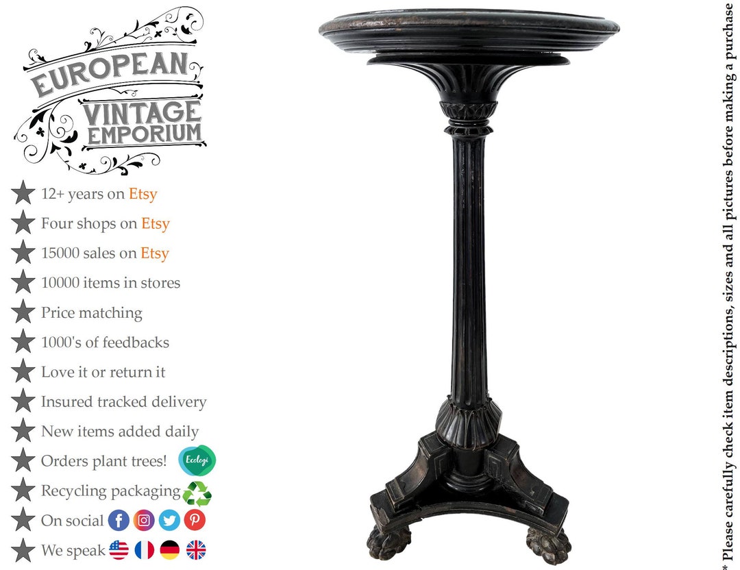 Antique French Lion Claw Wooden Wood Side Table Stand Display Rest ...