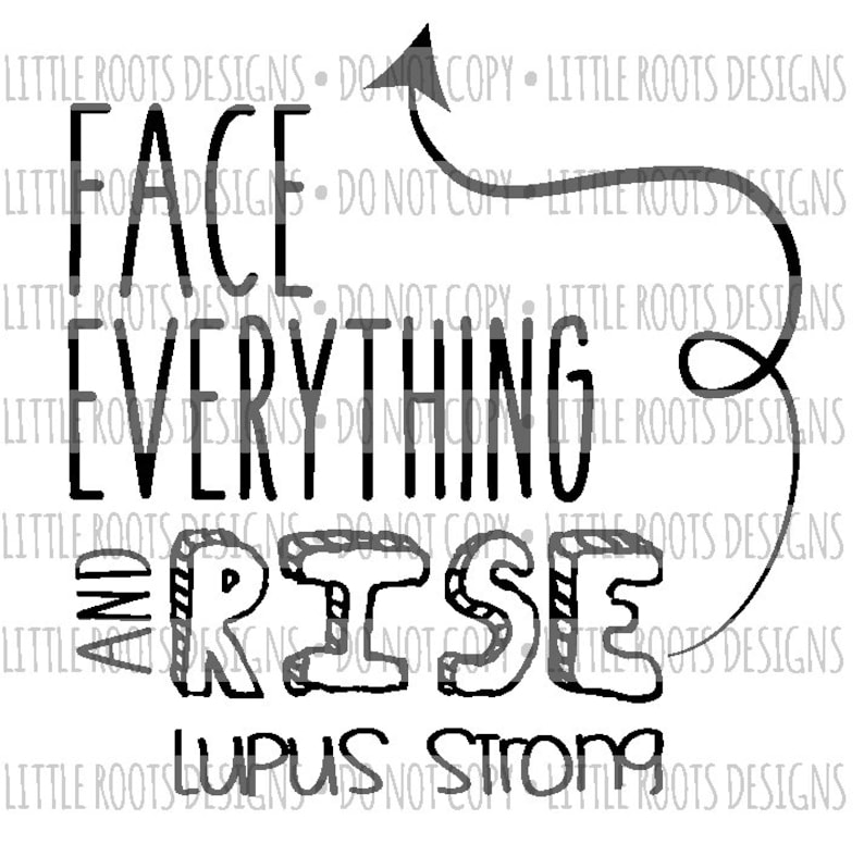 Lupus Strong- Rise- Digital Cut File - Etsy