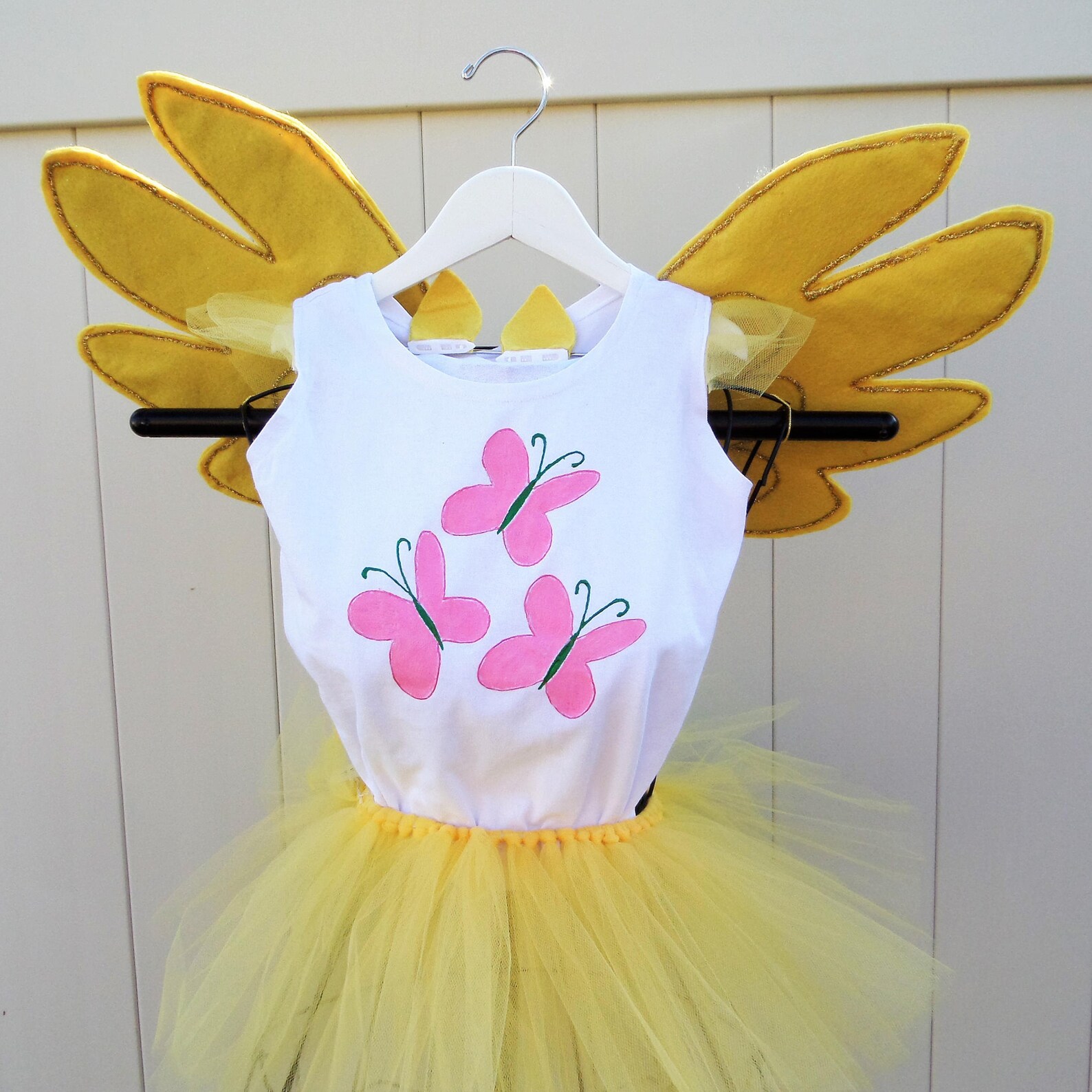 My Little Pony Fluttershy Costume 4 Pcs - HANDMADE & HANDPAINTED ...