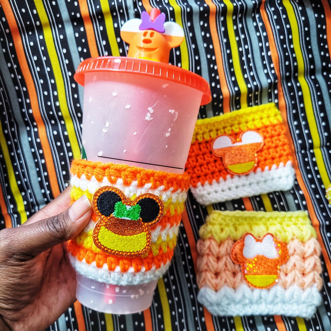Candy Corn Mouse Crochet Cup Cozy- Crochet Cup Cozy - Gifts - Gifts for ...