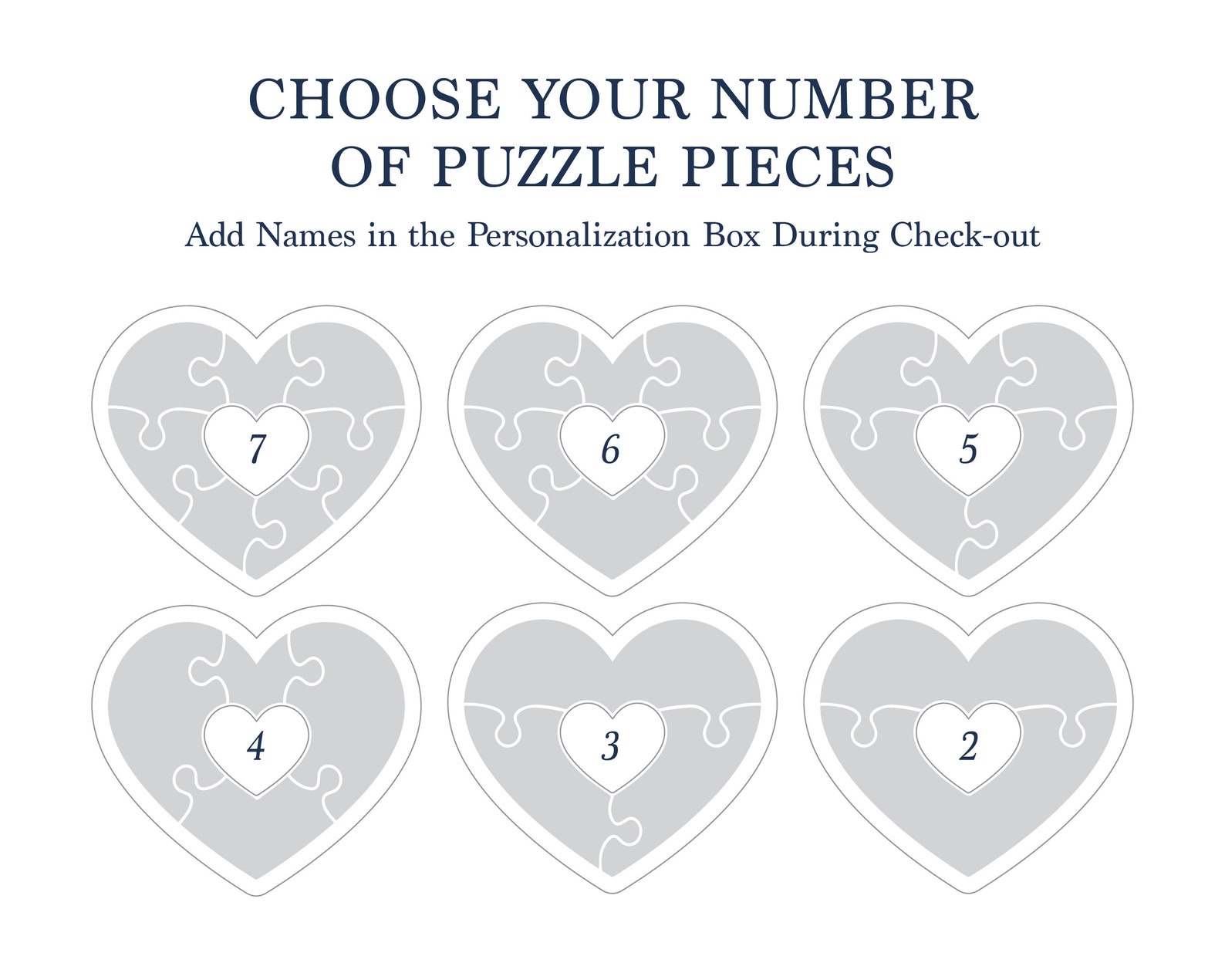 Personalized Family Puzzle Piece Sign: Engraved Heart Keepsake - Etsy