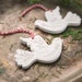 Turtle Dove Christmas Ornaments: Hand-painted Wooden Friendship Gift ...