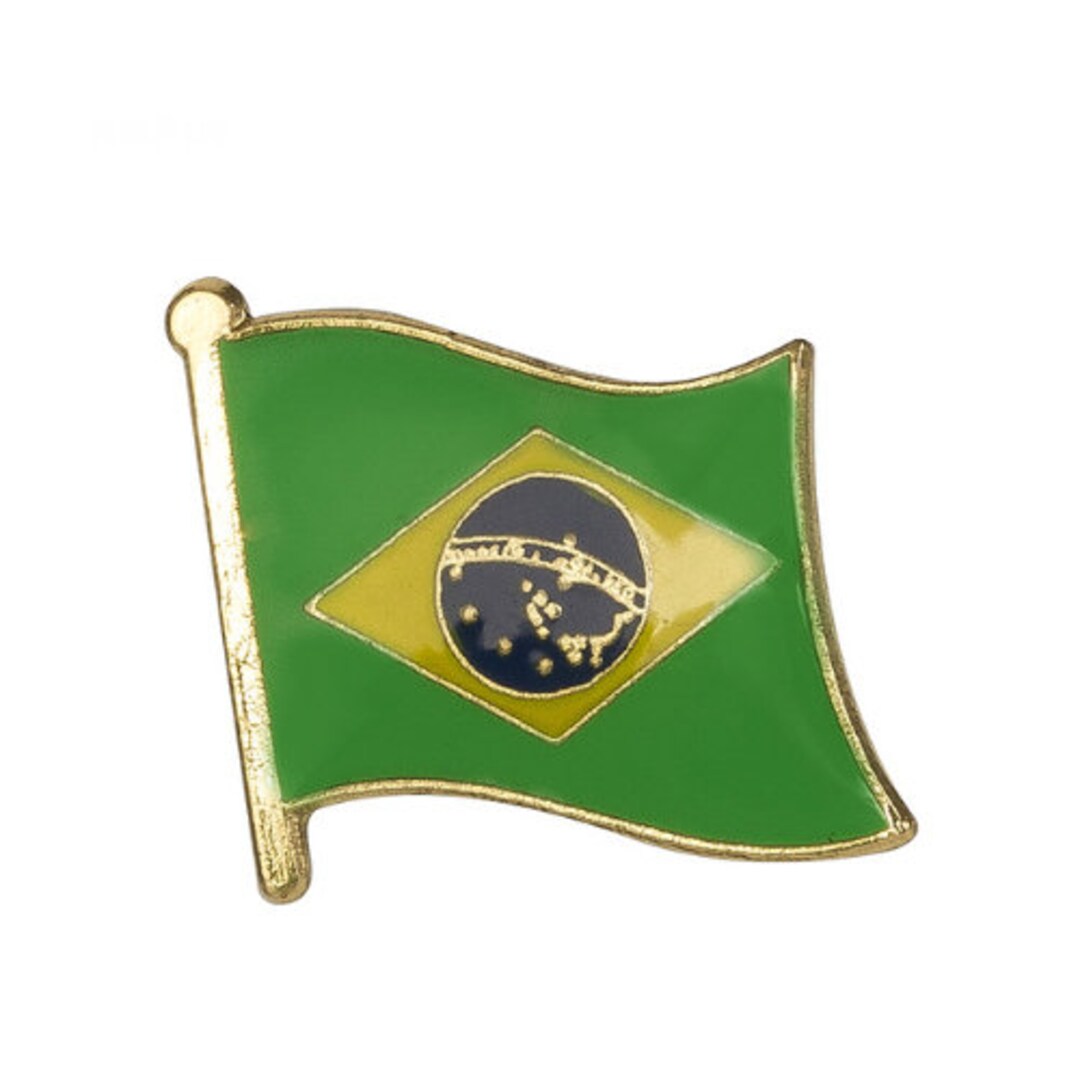 BRAZIL FLAG Enamel Pin Badge Lapel Brooch Fashion Gift - Etsy