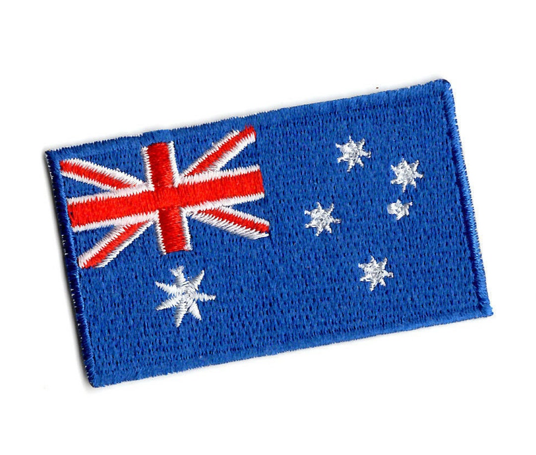 AUSTRALIA FLAG Iron on / Sew on Patch Embroidered Badge Australian ...