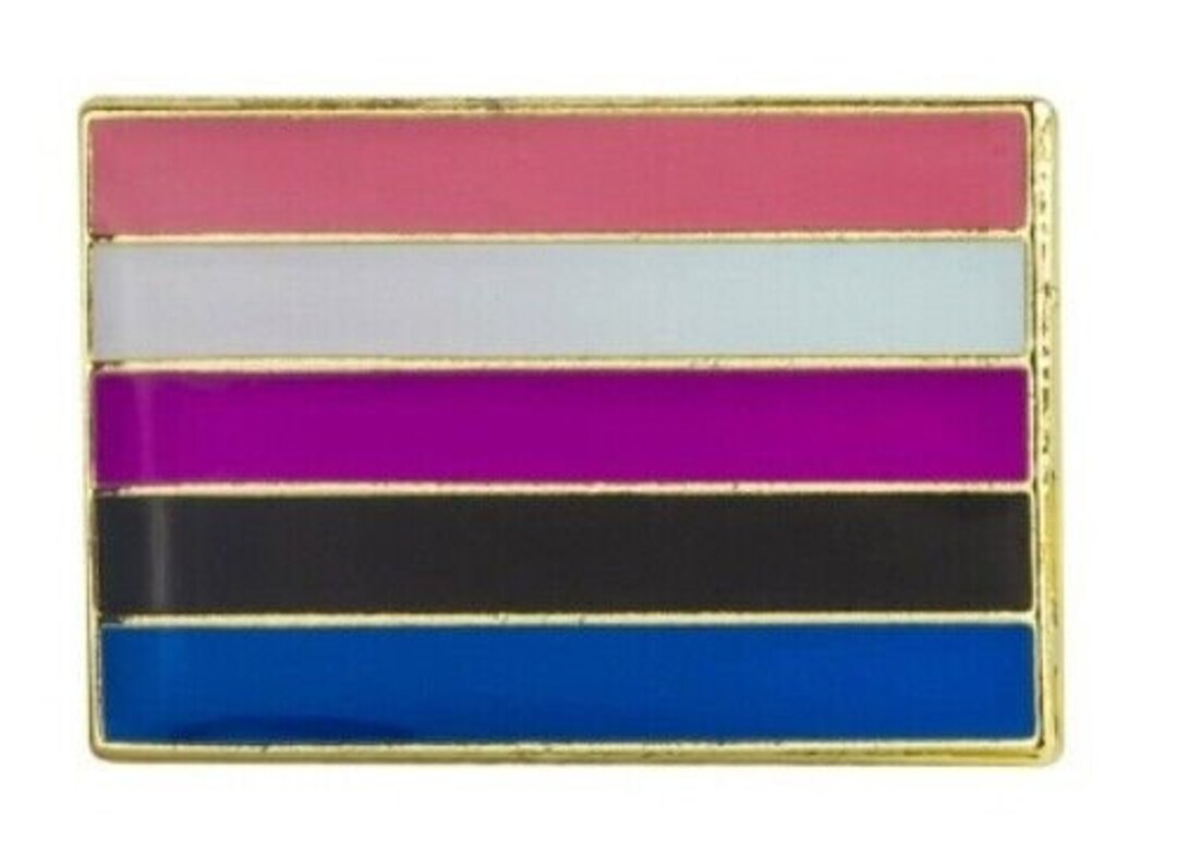 GENDERFLUID PRIDE FLAG Enamel Pin Badge Lapel Brooch Fashion Gift ...