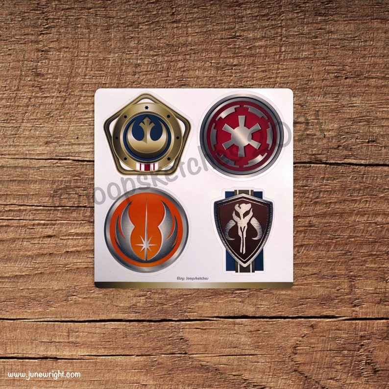 Sci-fi Insignia Mini Sticker Sheet Republic Marshall Badge, Imperial ...