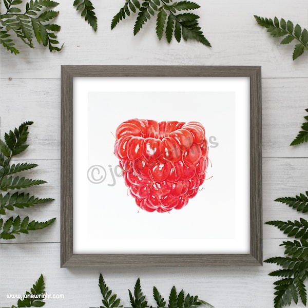 Raspberry Print - Etsy
