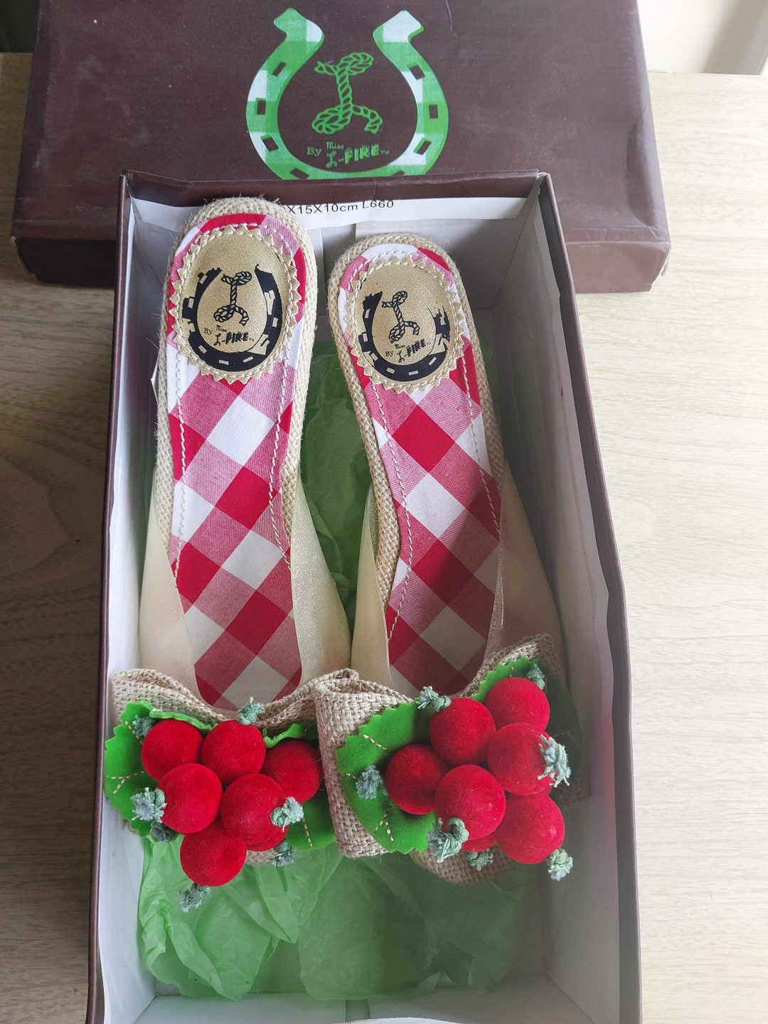 Miss L Fire Cherry Red Perspex Mules - Etsy