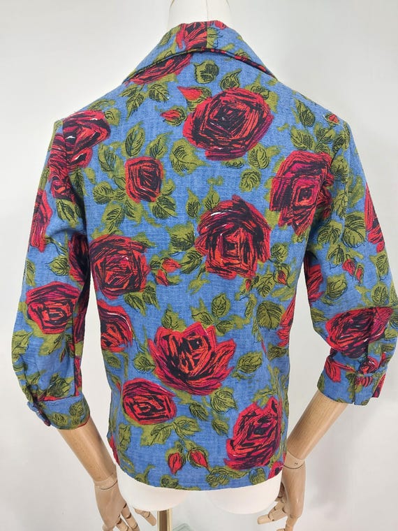 1950s Red rose jacket - Gem
