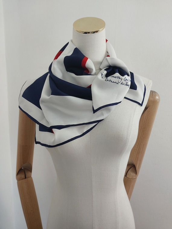 1960s Brittania Airways scarf by Timothy Guy - Gem