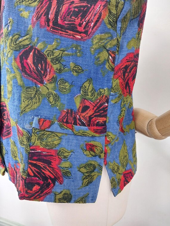 1950s Red rose jacket - Gem