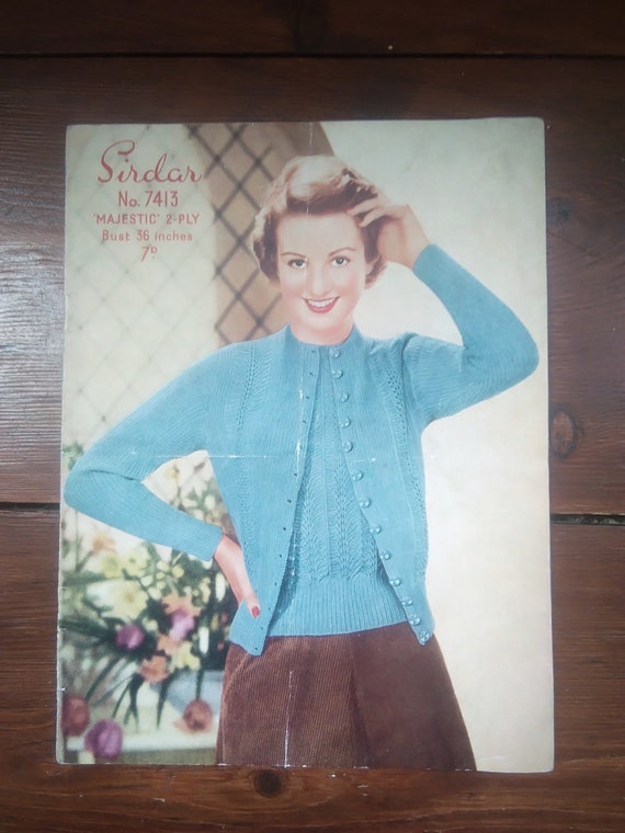 1930s Twin-set Knitting Pattern - Etsy