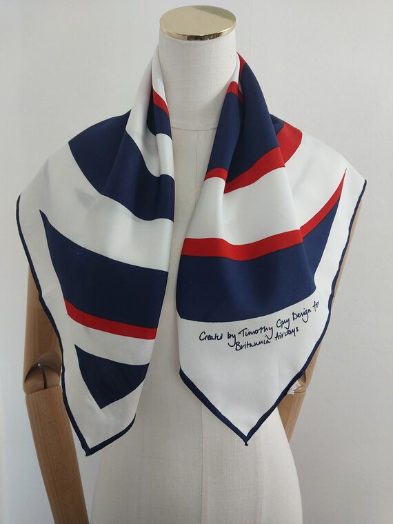 1960s Brittania Airways scarf by Timothy Guy - Gem