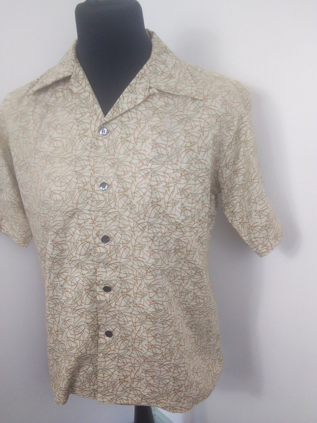 1950s Gold Atomic Shirt - Etsy