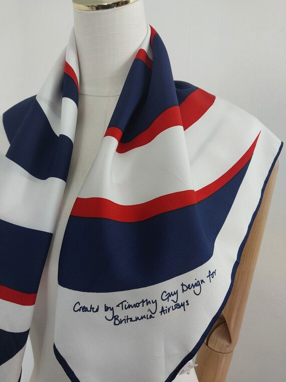 1960s Brittania Airways scarf by Timothy Guy - Gem