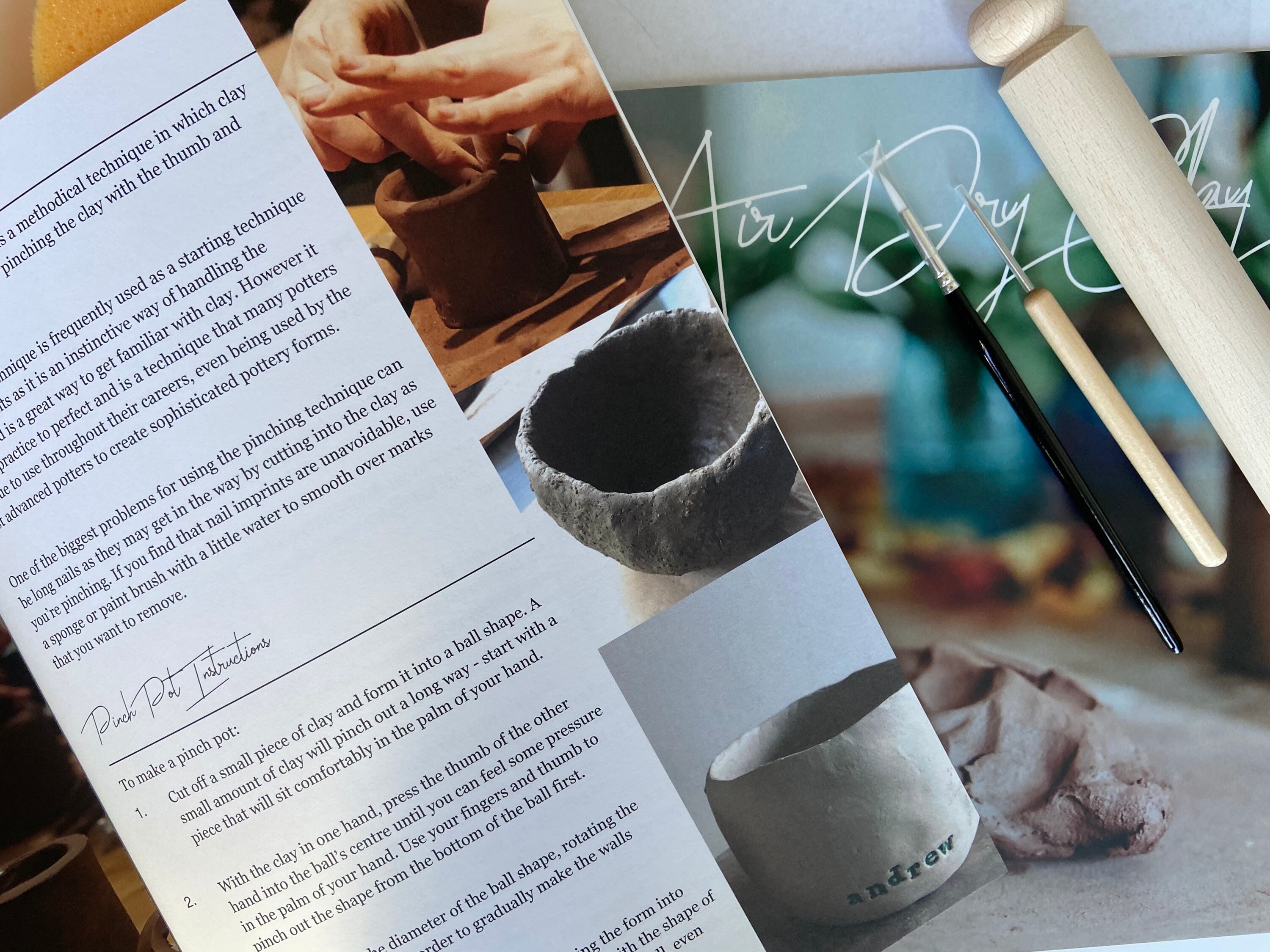 Date Night Pottery Kit for Couples | Air Dry Clay Gift Set (US Version ...