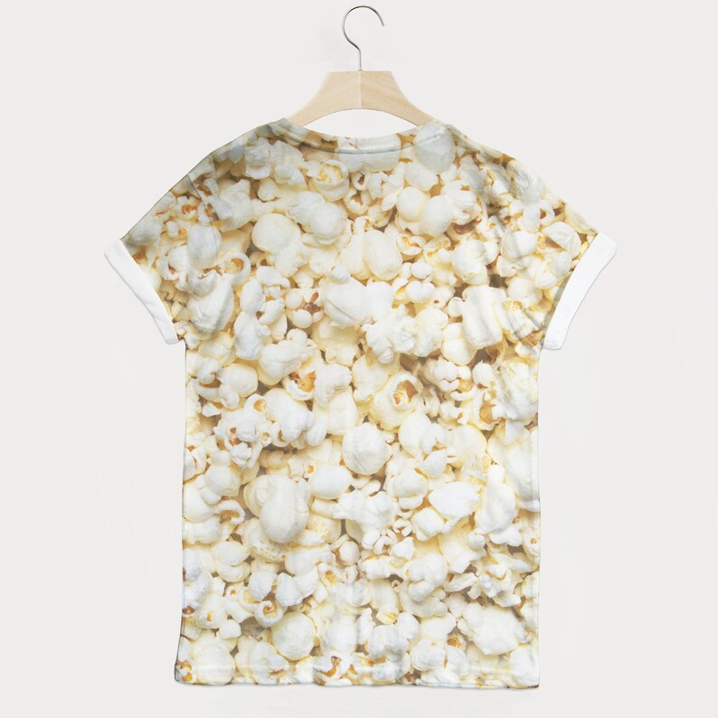 Popcorn All Over Photo Print Unisex Movie Snacks Food Fashion | Etsy