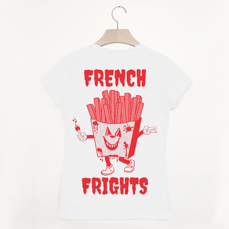 French Frights Women's Back Print T Shirt - Etsy