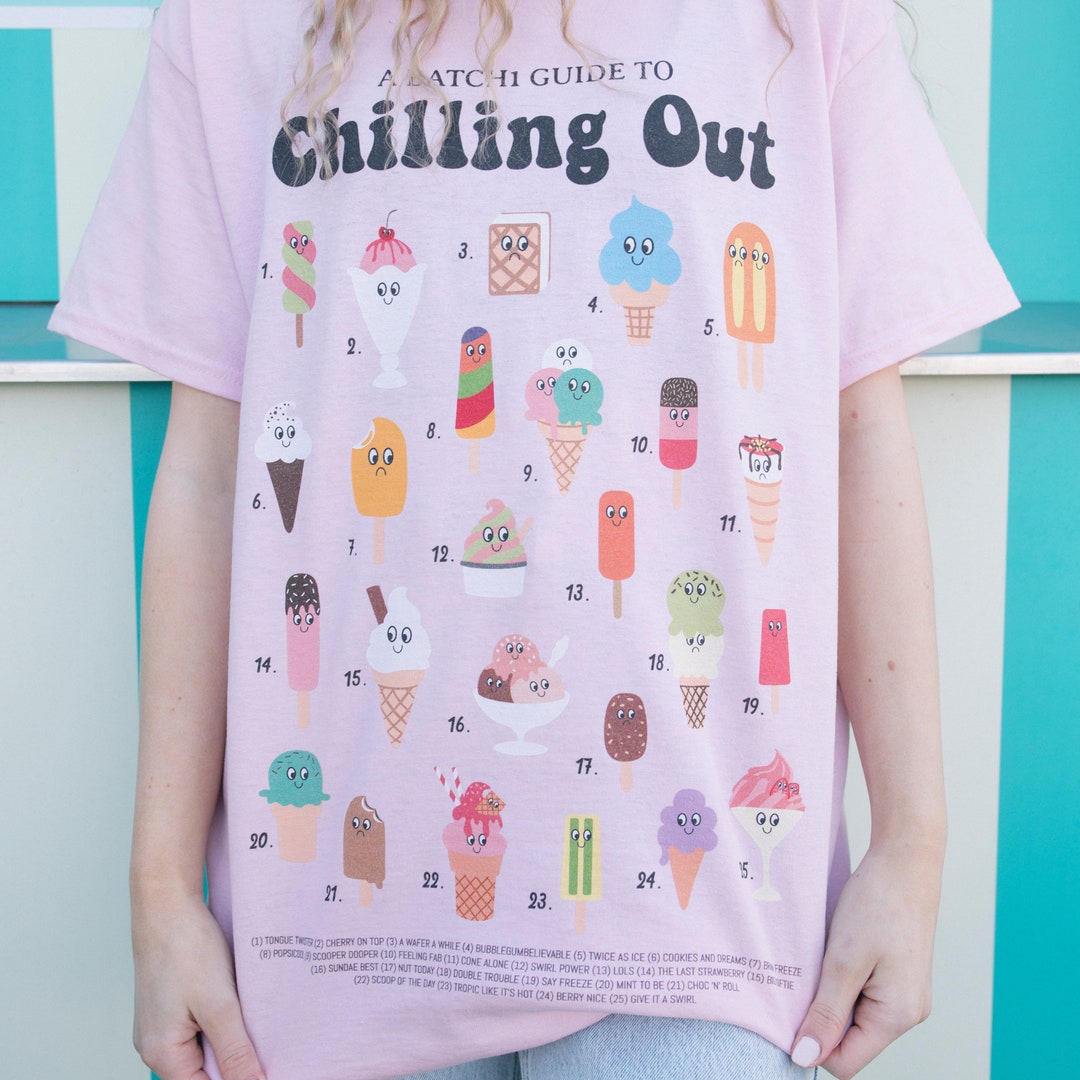 Chilling Out Women's Ice Cream Guide T-shirt - Etsy