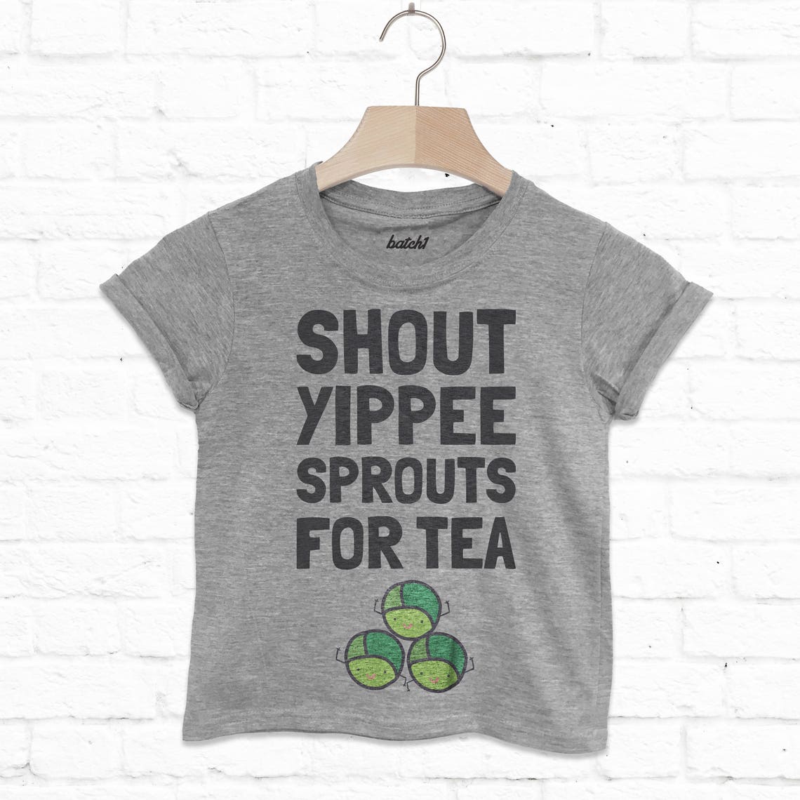 Shout Yippee Sprouts for Tea Kids Christmas T Shirt - Etsy