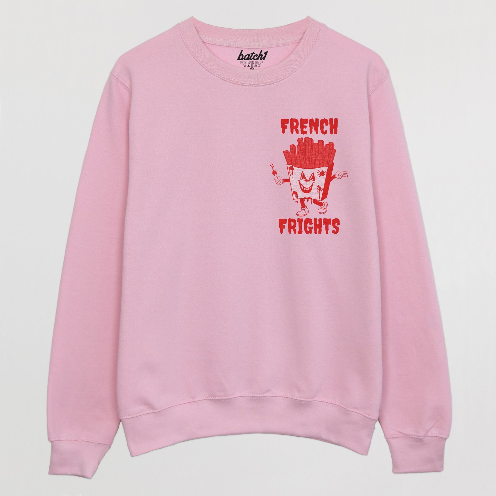 French Frights Men's Back Print Sweatshirt - Etsy